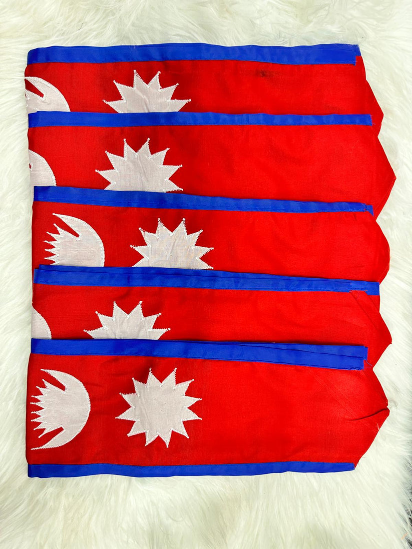 Bulk | Nepal Flag Sash / Khada | 5 Pc Pack – Aarohi The Boutique